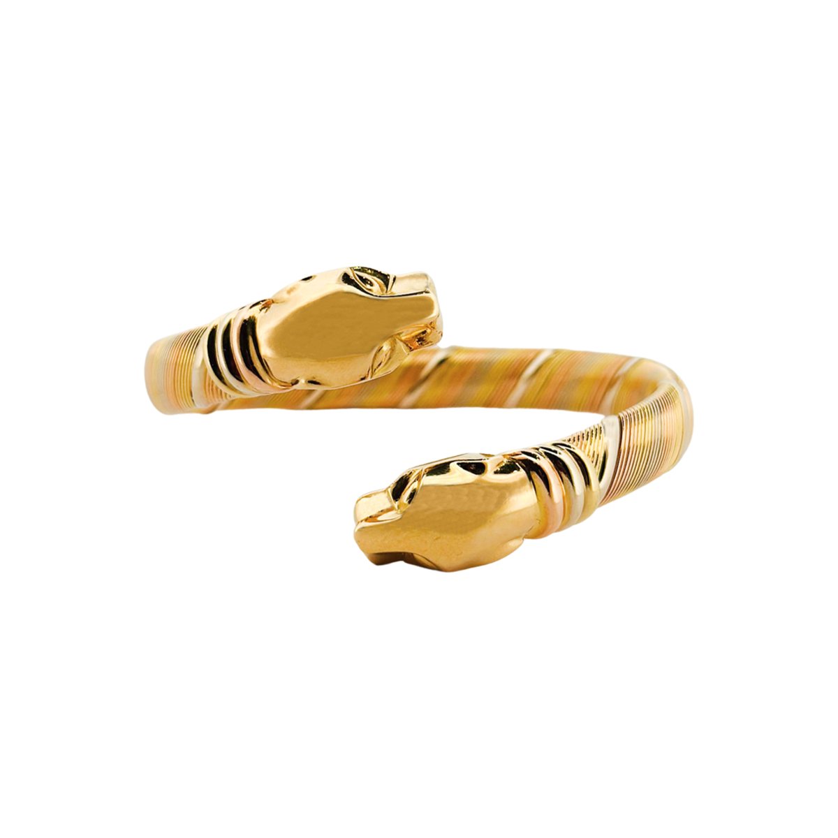 CARTIER “Panthère” bangle bracelet in three golds – Castafiore
