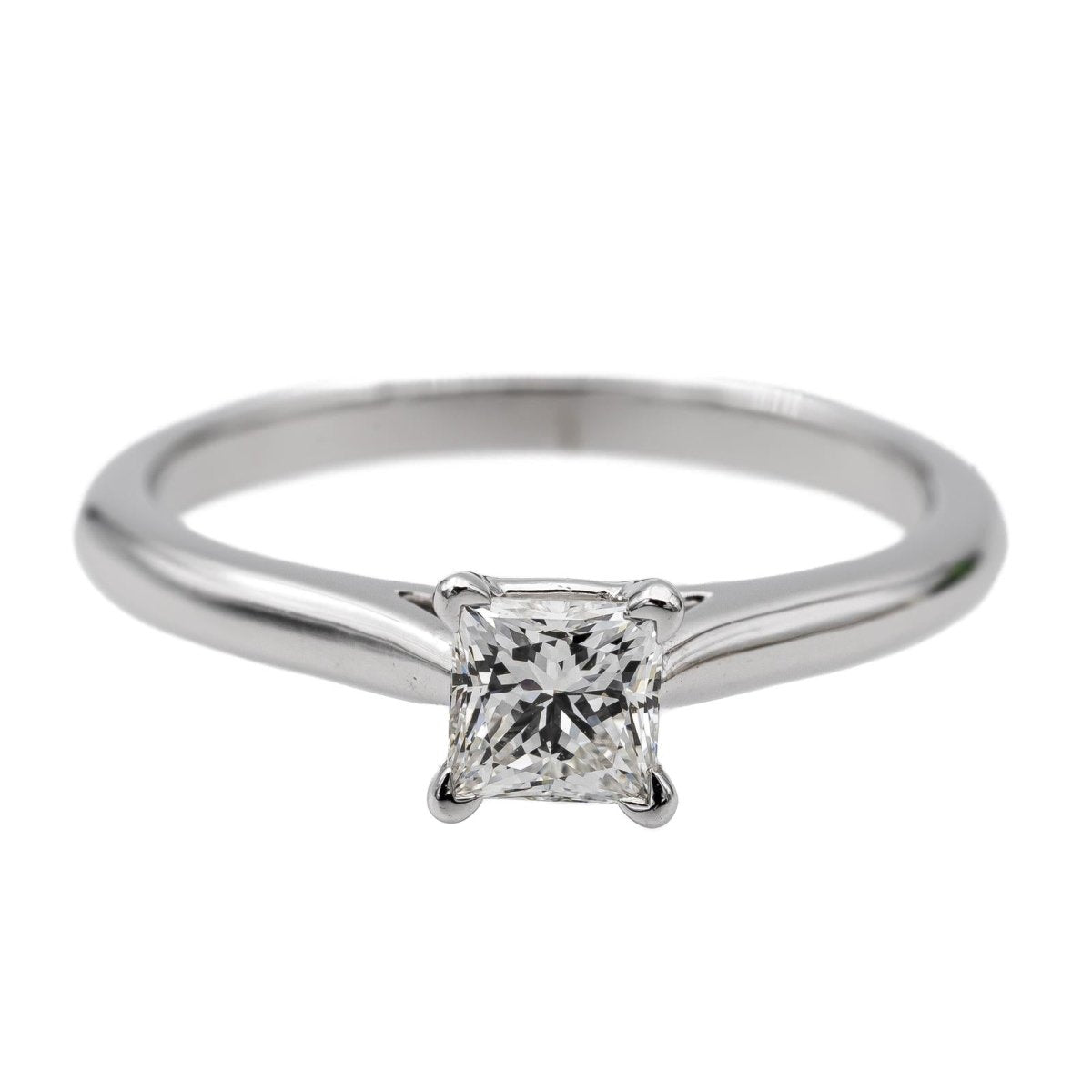 Bague Solitaire CARTIER platine et diamant – Castafiore