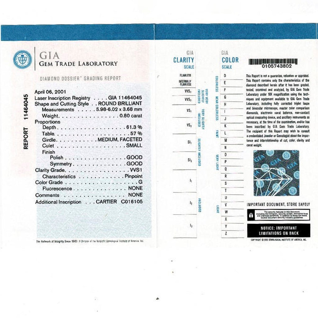 Solitaire Cartier,"1895", or jaune, diamant